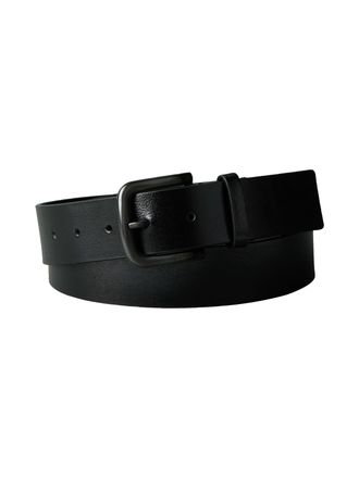Calvin Klein Lederg&uuml;rtel CALVIN KLEIN, Herren, Gr. 11,5, schwarz, matte schwarz, Rindsleder, unifarben, G&uuml;rtel Lederg&uuml;rtel, Regular fit, gr&ouml;&szlig;enverstellbar