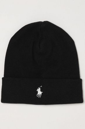 Polo Ralph Lauren Beanie-M&uuml;tze aus Baumwolle mit gesticktem Pony-Logo