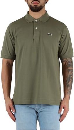 Lacoste Petit Piqué Polo T-Shirt Homme Manches Courtes Coton Medium Kaki, Kaki, M