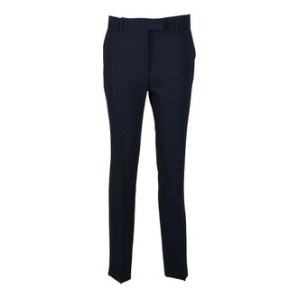 Max Mara Femme, Pantalons, Bleu, Taille: 42 FR Pantalon &eacute;l&eacute;gant en triac&eacute;tate polyester