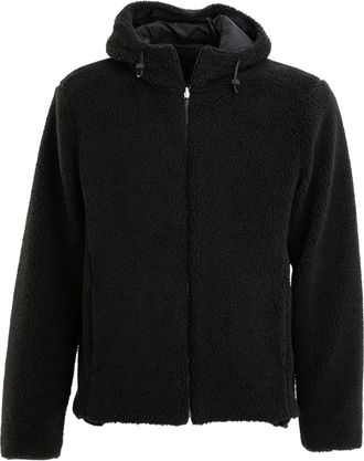 Herno Kapuzenjacke aus Fleece - Schwarz