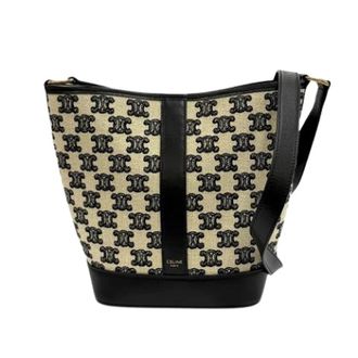 Celine Sac seau Pre-owned en toile brod&eacute;e - Femme - Pre-owned - Brun - Taille: ONE Size
