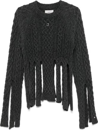 Coperni Pullover im Distressed-Look - Grau