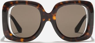 Dolce & Gabbana Sicilian Street Sunglasses - Frau Neuheiten Havana Acetat Onesize