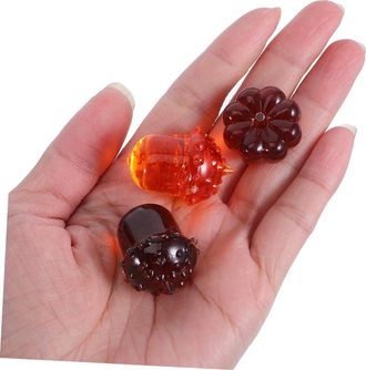 Aboofan 100 Stück Teiliges Herbst Vase Füllset mit Mini Acrylkürbissen Eicheln und Ahornblättern in Lebendigen Farben Wiederverwendbar für Thanksgiving Tischd