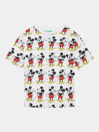 Benetton United Colors Of Benetton T-Shirt 3NNUC10G4 Wei&szlig; Regular Fit