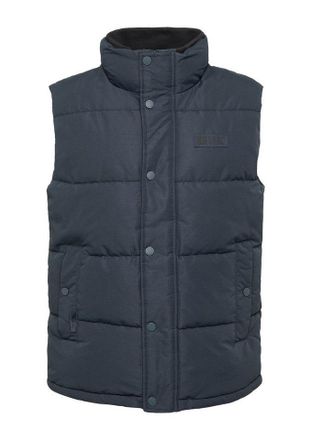 s.Oliver Outdoorjacke Outdoor-Weste Sportive Steppweste mit Logo-Details