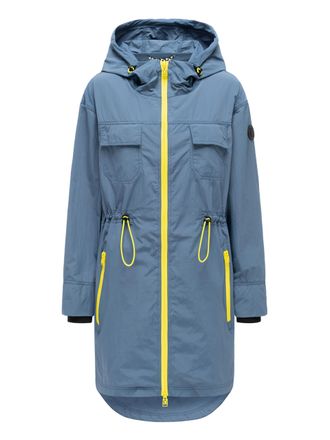 Marikoo Damen Mantel &Uuml;bergangsjacke Tr&uuml;ffelbonbon mit Kapuze