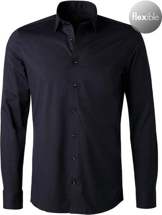 Olymp Herren Hemden blau Jersey