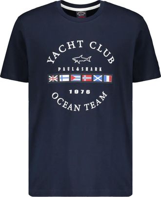 Paul & Shark Homme, Tops, Bleu, Taille: 6XL T-Chemises