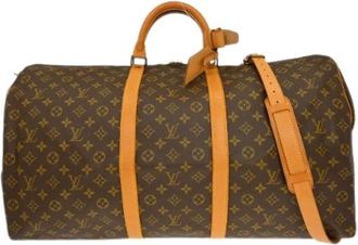 Louis Vuitton unisex, Pre-owned, Brun, Taille: ONE Size Sac Keepall bandouli&egrave;re Pre-owned