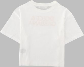 Dolce & Gabbana Short-Sleeve Cotton T-Shirt - White