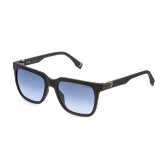 Police SUNGLASSES, SPLN34N-54-0V14, SANBLASTED OR MATT BLUE, Male