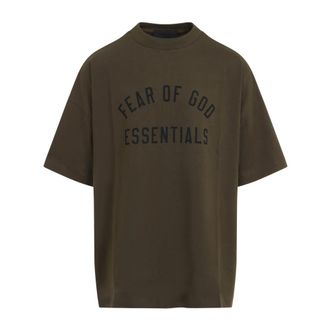 Fear of God Jersey Crewneck Tee - - Tops - Herren - Gr&uuml;n - XL