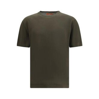 Cruna Homme, Tops, Vert, Taille: XL T-shirt en coton avec panneaux contrastants