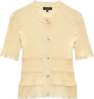 Rag & Bone Gerippter Stacey Cardigan - Gelb
