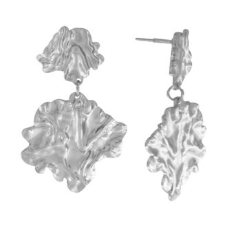 Dansk Copenhagen Courage Waterproof Quadrate Statement Earring - Femme - Accessoires - Gris - Taille: ONE Size