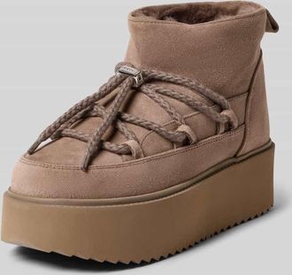 INUIKII Snow Boots aus Leder mit Plateausohle