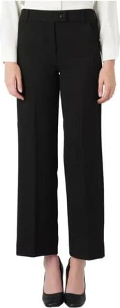 Marella Femme, Pantalons, Noir, Taille: 34 FR Straight Pantalons