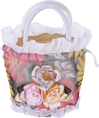 Hemoton sac &agrave; main brod&eacute; portefeuille brod&eacute; Pochette Mini sac &agrave; main crois&eacute; White