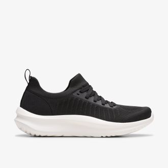 Clarks Solevana Schn&uuml;rsenkel Schwarz Sneakers
