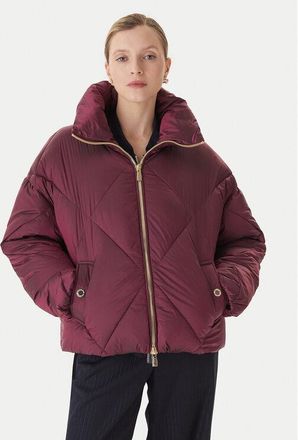 Lola Casademunt Winterjacke MF2501007 Dunkelrot Oversize