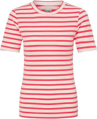 Ichi Ichi, Femme, Tops, Rouge, Taille: 38 FR T-shirt ray&eacute;