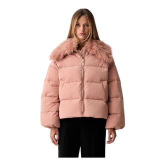 Twinset Kurze Daunenjacke - - Jackets - Damen - Rosa - M