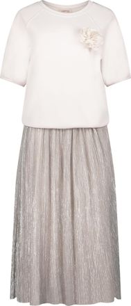 Cartoon Damen Midikleid 2er Set 44, Grau