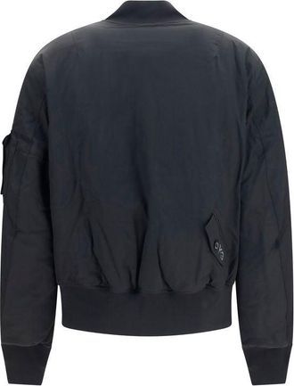 Yohji Yamamoto Nylon Bomber Jacket - Black