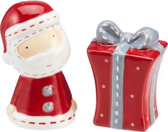 Excelsa Xmas Country Style Set Salz/Pfeffer, Keramik, Rot