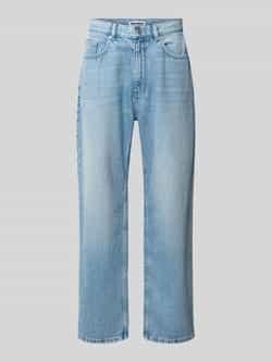 Review Baggy Fit Jeans mit Knopfverschluss
