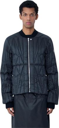 Moncler Homme, Vestes, Noir, Taille: L Geocamo Flight Down Bomber Jacket