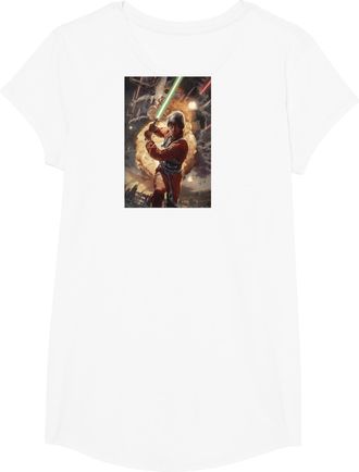 Star Wars Luke Skywalker Charging Poster Grafik-T-Shirt T-Shirt