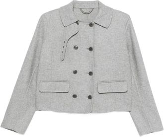 Ermanno Scervino Femme, Vestes, Gris, Taille: 40 FR Giacca DoppioPetto