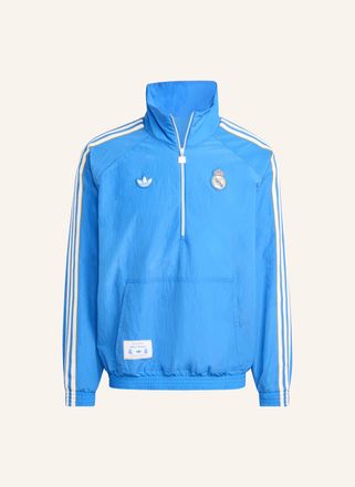 adidas Originals Adidas Originals Real Madrid Terrace Icons Half-Zip Jacke blau