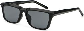 Generic Lunettes De Soleil Tendance &Agrave; Monture Carr&eacute;e For Hommes Et Femmes, Id&eacute;ales For La Photographie De Rue, Les Vacances Et Le Sport.(Black)
