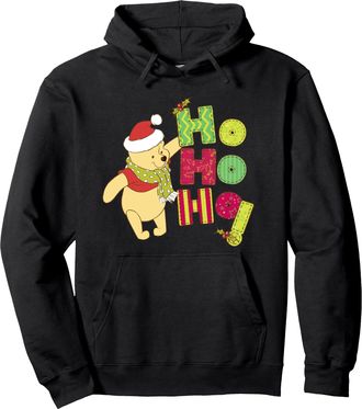 Disney Weihnachten Winnie The Pooh Ho Ho Ho Scarf Pullover Hoodie
