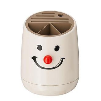 Generico Support de d&eacute;coupe pour comptoir de cuisine | Fente de rangement ronde pour cutter de cuisine, pr&eacute;sentoir, peu encombrant, organisateur de rangement c