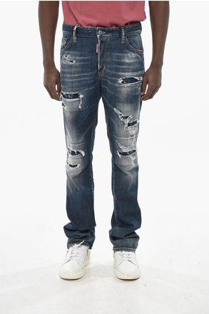 Dsquared2 Distressed Jeans With 21cm Logo Buttons size 48