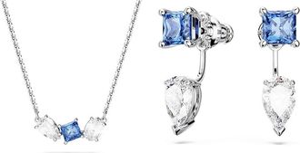 Swarovski Mesmera Kollektion, Halskette & Ohrringe, blau