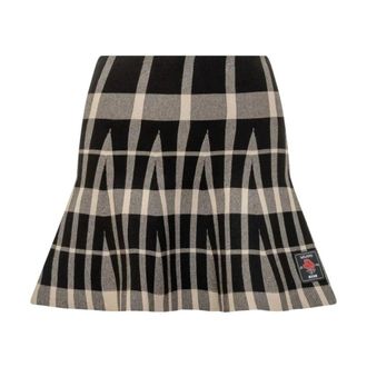 Msgm Plaid Falten Minirock - - Skirts - Damen - Mehrfarbig - M