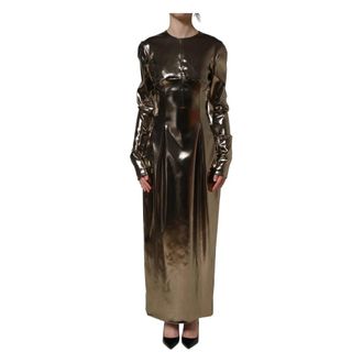 Dolce & Gabbana Langes Maxikleid - - Dresses - Damen - Gelb - S