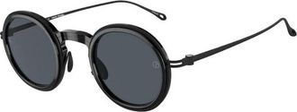 Giorgio Armani Homme, Accessoires, Noir, Taille: 43 MM Round Lunettes de soleil