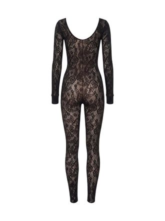 Wolford Womens Infinite Rose Jumpsuit Black Polyamide; Elastane Dress
