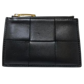Bottega Veneta Porte-cartes vintage pr&eacute;-poss&eacute;d&eacute; - Femme - Pre-owned - Noir - Taille: ONE Size
