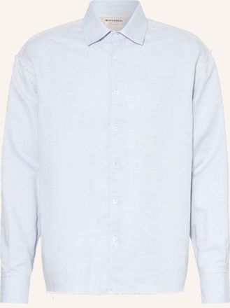 J.W.Anderson Jw Anderson Hemd Raw Edge Comfort Fit Mit Leinen blau
