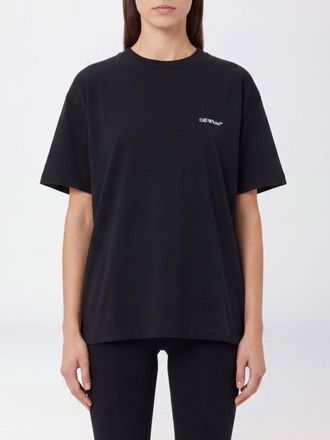 Off-white T-shirt en coton avec logo Arrow imprim&eacute; au dos
