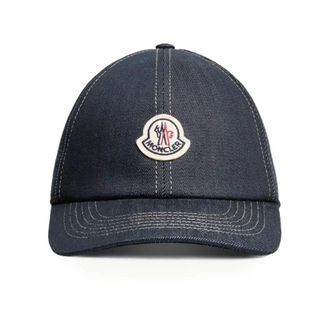 Moncler Archive Logo Cap - - Accessories - Herren - Blau - ONE SIZE