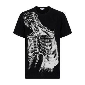 Alexander McQueen Sketch Anatomy T-Shirt - - Tops - Herren - Schwarzk - S